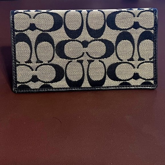 Coach | Bags | Vintage Coach Checkbook Cover Signature Cs W Leather ...